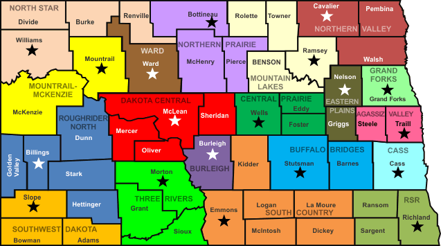 Human Service Zones | Health and Human Services North Dakota